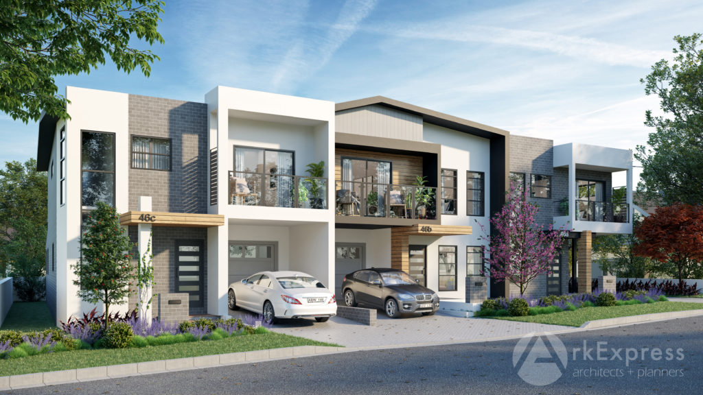 Three Low Rise Medium Density Terrace Houses - Smithfield, NSW ...